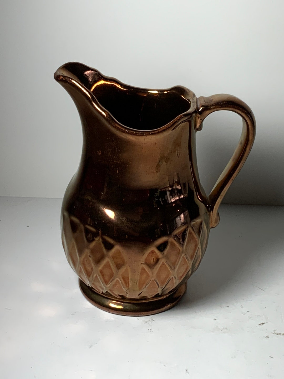 English Copper Luster Ware Small Ceramic Pitcher 5.5 In. - Etsy UK