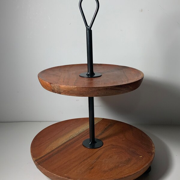 Wood Snack Stand - Etsy