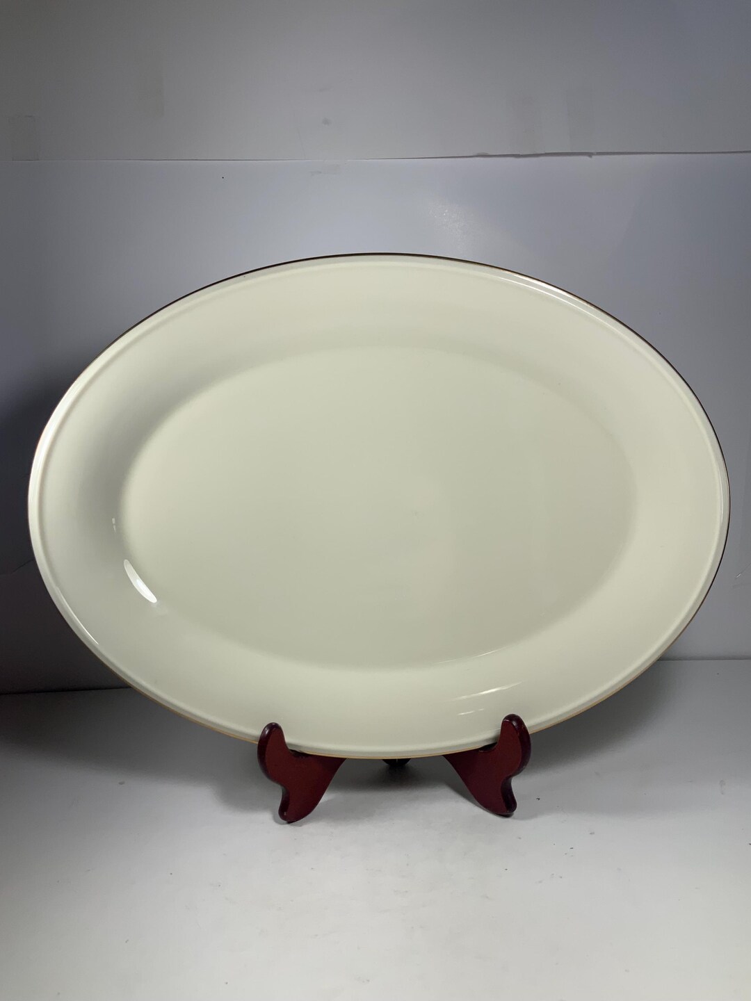 Vintage Lenox USA Ivory With Gold Trim 16 Inch Platter - Etsy