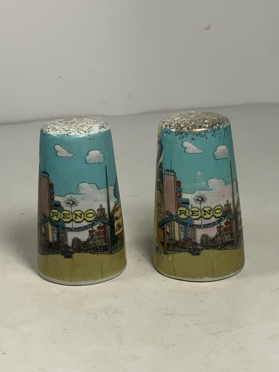 Vintage Reno Souvenir Salt & Pepper Shakers - Etsy