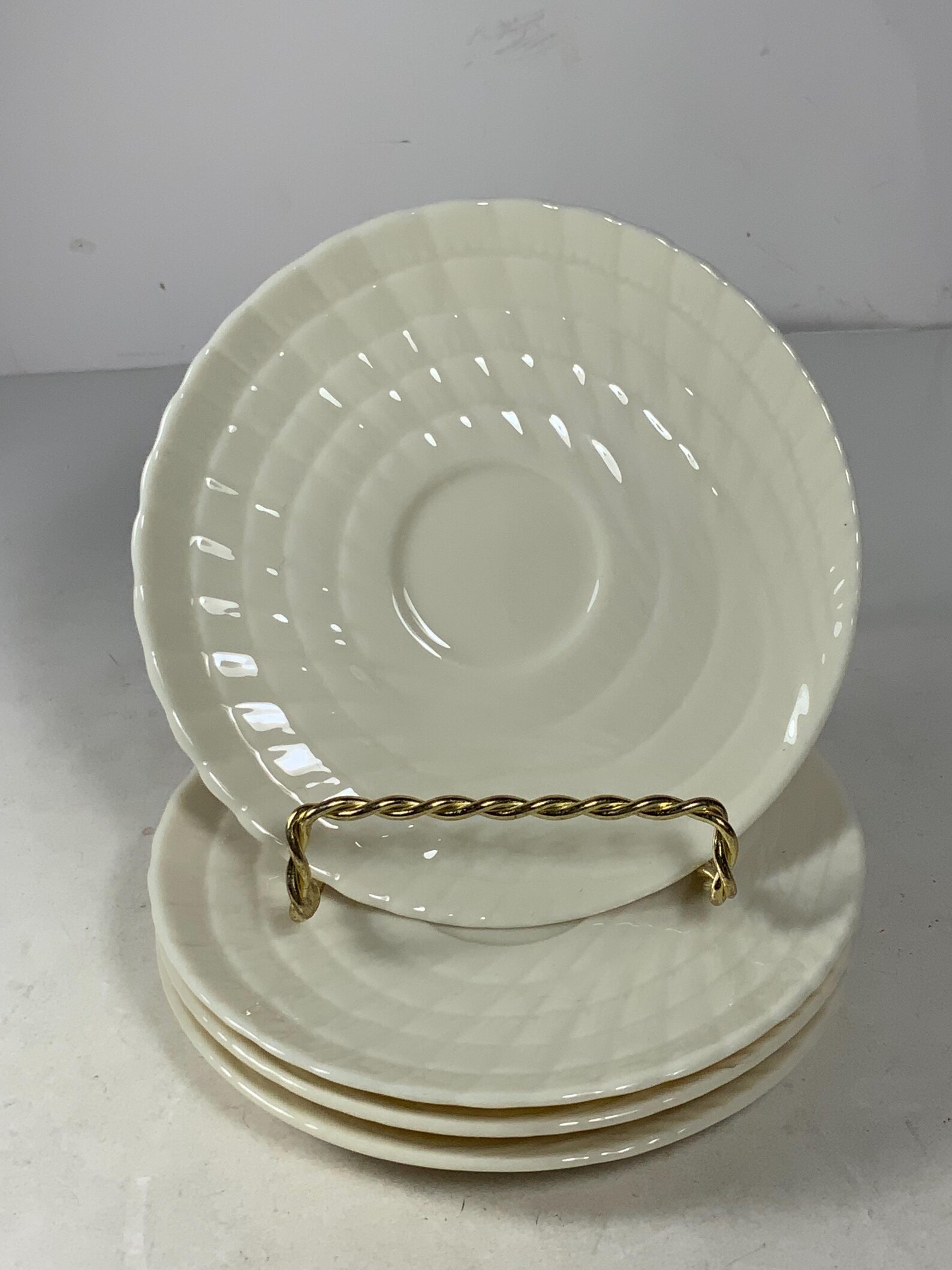 Set of 4 Lenox Gold Label Cascade Porcelain Saucers 5 In. - Etsy