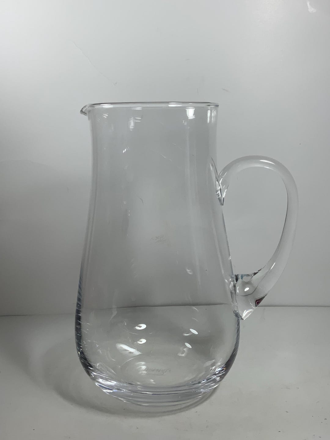 Denizli Handmade Turkish Glass Pitcher 9.5 In. - Etsy