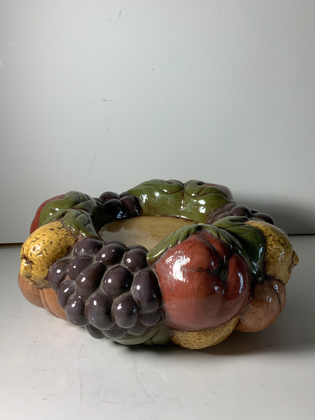 Vintage Jamar Mallory Ceramic Fruit Centerpiece 1971 Rare 8 In. - Etsy