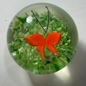 Art Glass Butterfly Small Paperweight 2 In. - Etsy
