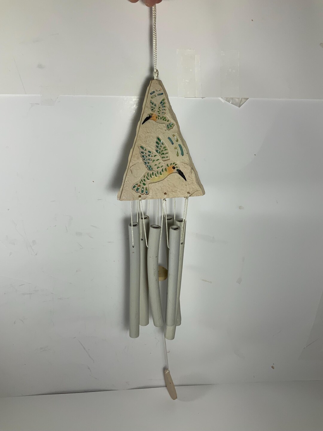 Resin & Pottery Hummingbird Wind Chimes 20 In. - Etsy
