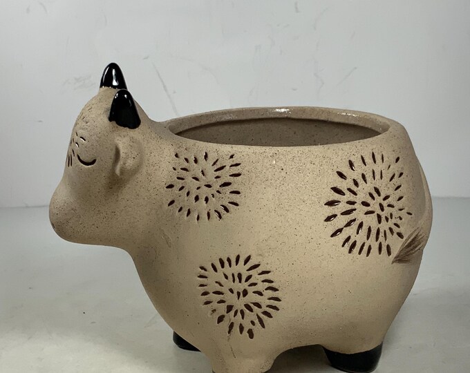 Highland Cow Ceramic Planter 5 In. - Etsy