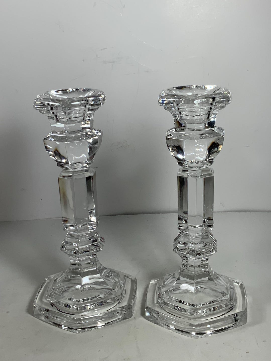 Set of 2 Vintage Towle Crystal Candlestick Holders 7 In. - Etsy