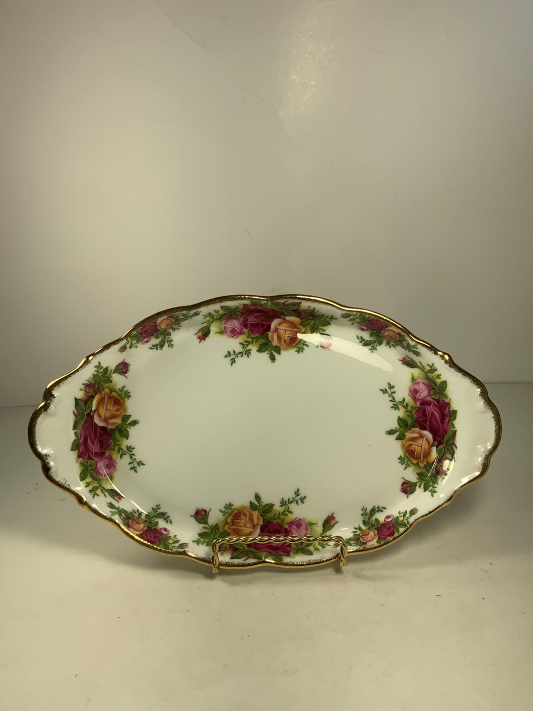 Royal Albert Old Country Roses Relish Dish/tray 10 In. - Etsy