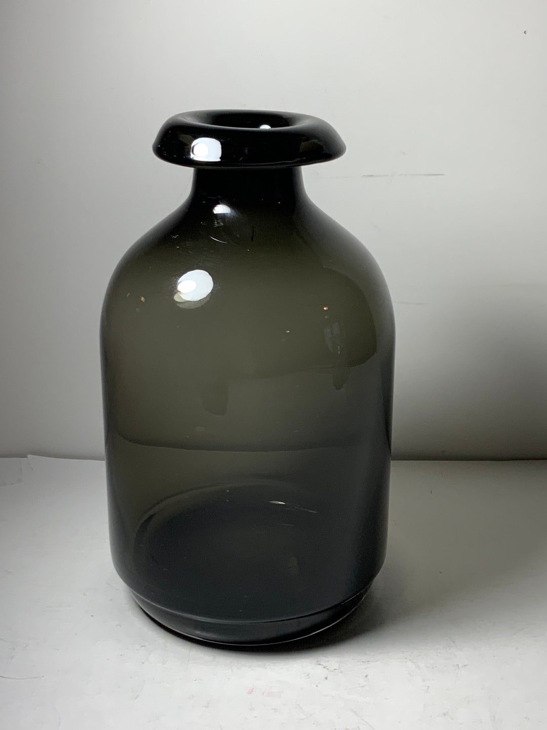 IKEA Atgang Dark Smokey Glass Vase 7 In. - Etsy
