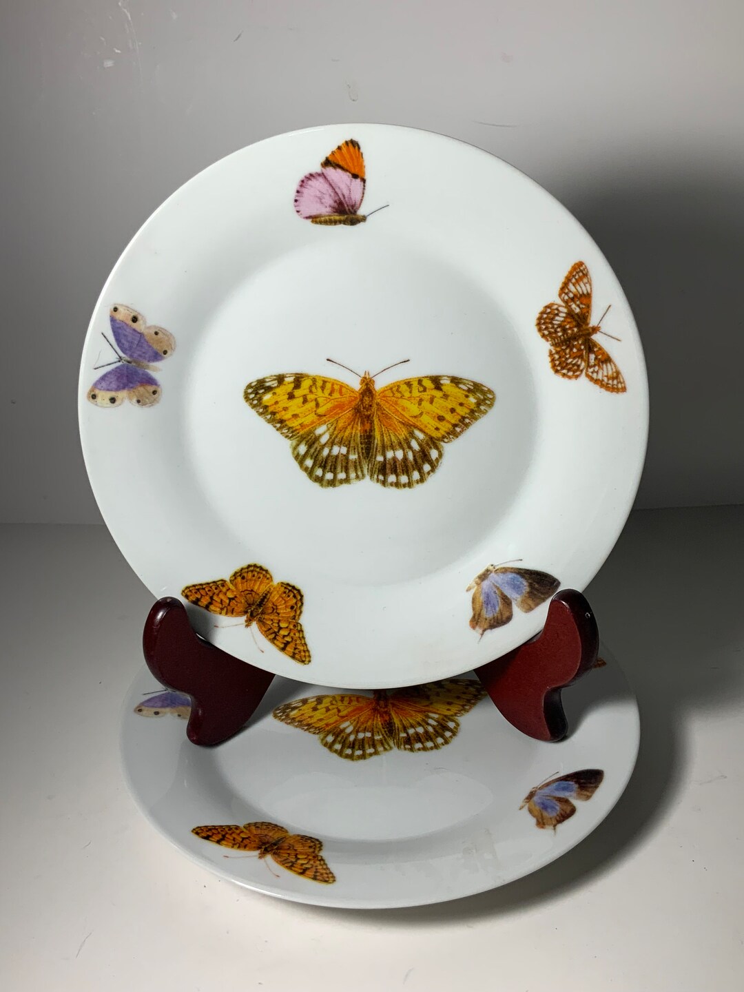 Set of 2 Vintage Trisa Ceramic Butterfly Salad Plates 7.5 In. - Etsy