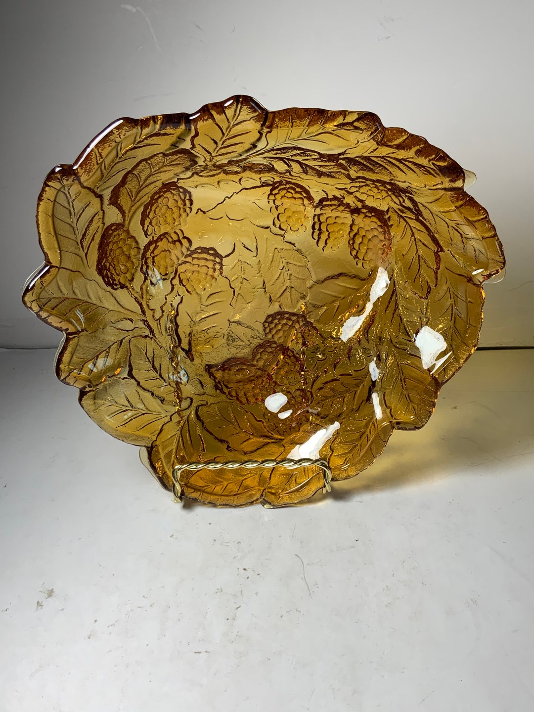 Vintage Indiana Glass Logan Berry Marigold Carnival Depression Glass ...
