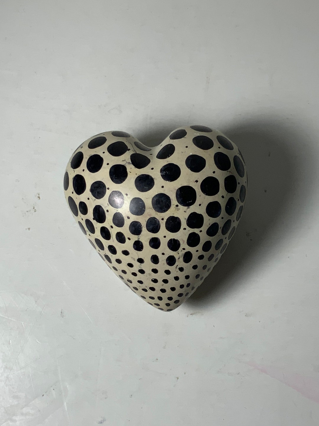 Heart Shaped Painted Rock Paperweight 3 In. - Etsy