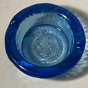 Vintage Wheaton Nuline Happy Sun Face Glass Ashtray 3.5 In. - Etsy