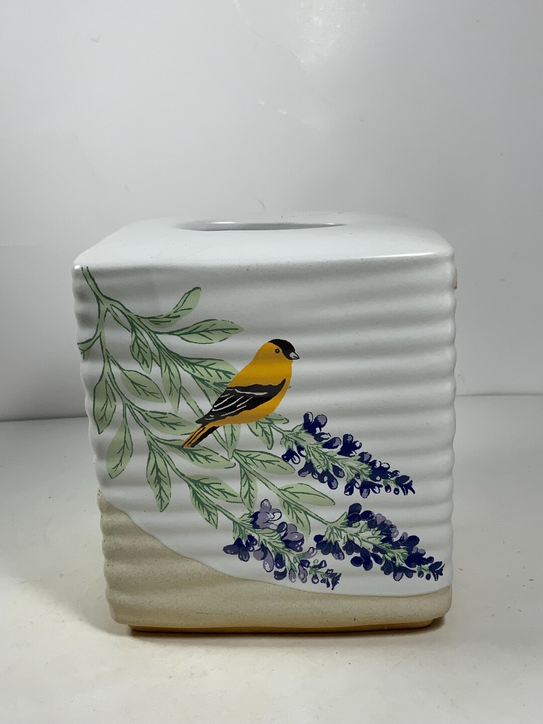 Lenox Meadow Birds Ceramic Tissue Box Cover 6 In. - Etsy