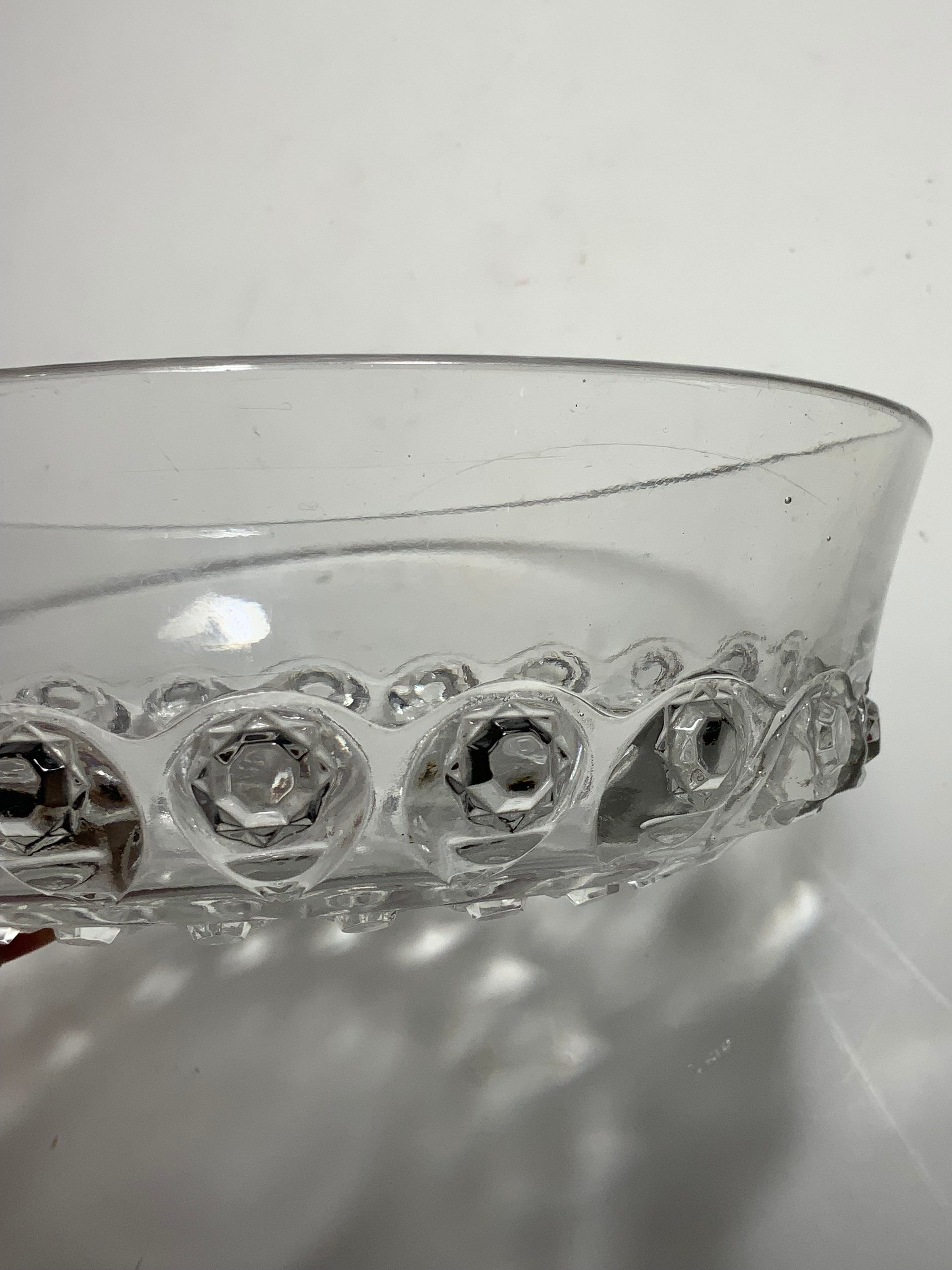 EAPG Thompson Glass Torpedo Fisheye Clear Glass Bowl 8 In. - Etsy