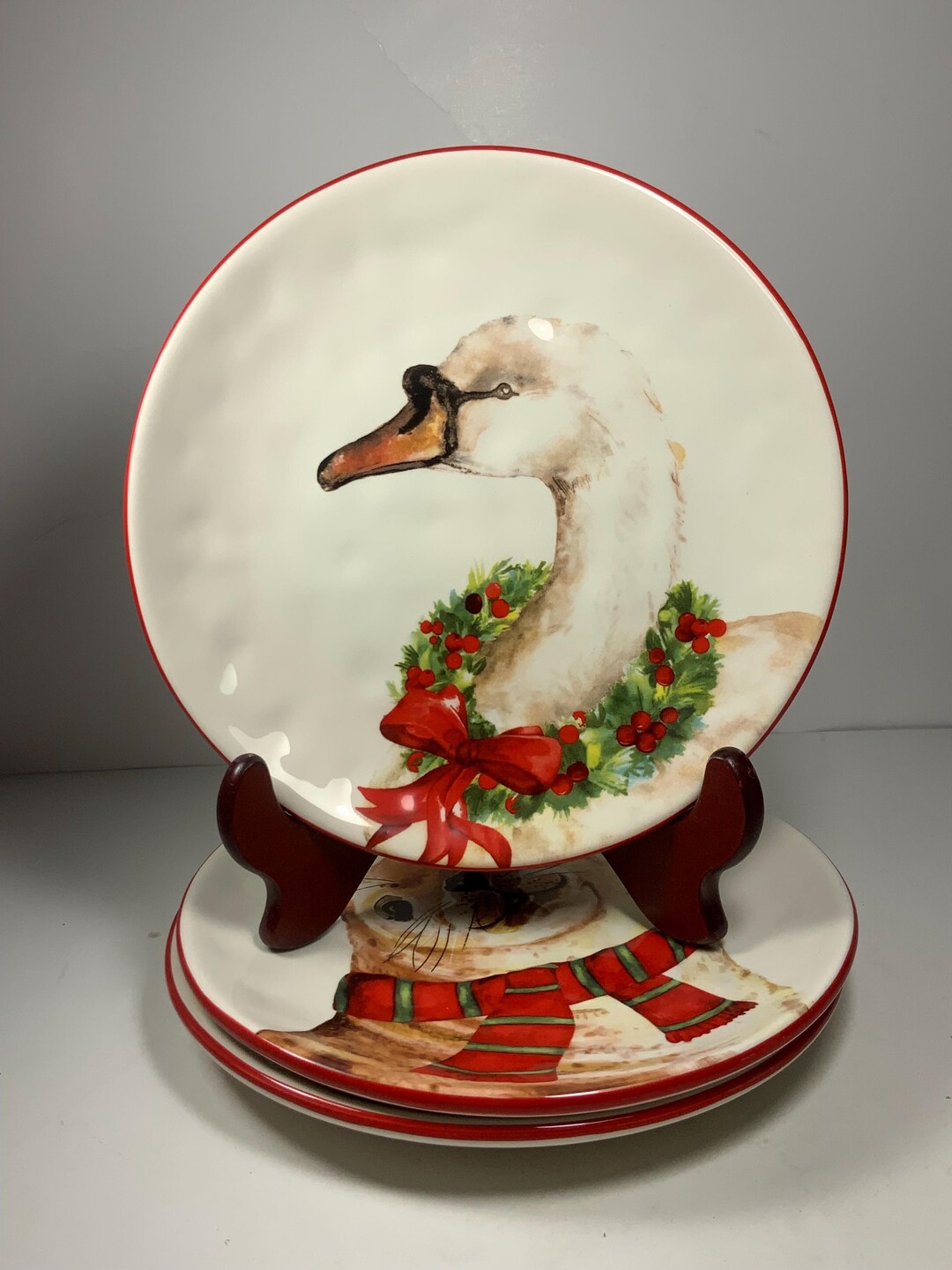 Set of 3 Vintage Pier 1 Imports Arctic Animal Christmas Themed Ceramic ...