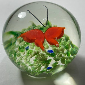 Art Glass Butterfly Small Paperweight 2 In. - Etsy