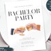 Bachelor Party Invitation, Simply Stag Do Invite, Bachelor Weekend ...