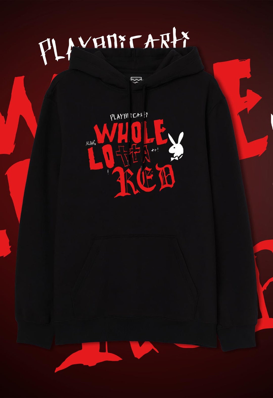 Playboi Carti Hoodie Playboy Carti Hoodie Whole Lotta Red - Etsy