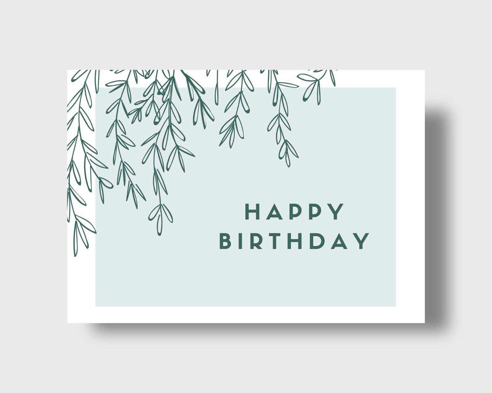Happy Birthday Printable Card, Birthday Card, Instant Download PDF ...