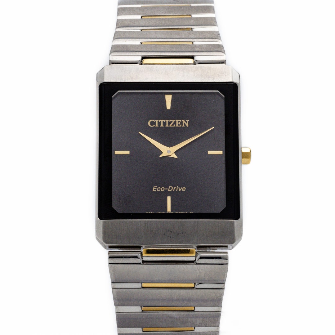 Citizen Stiletto Two Tone Steel Eco-drive Watch - Etsy