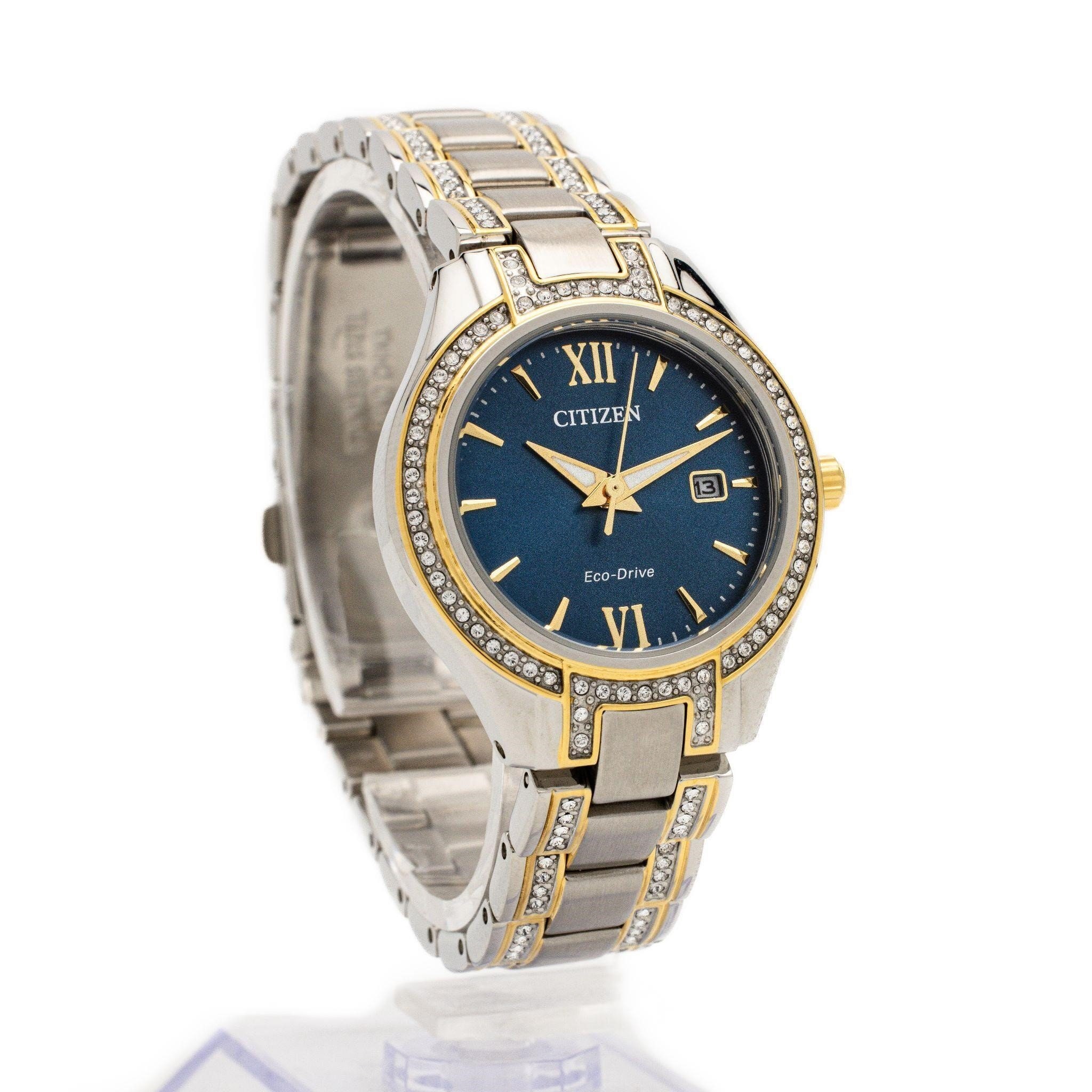 Citizen Silhouette Crystal Stainless Steel Eco-drive Wristwatch - Etsy