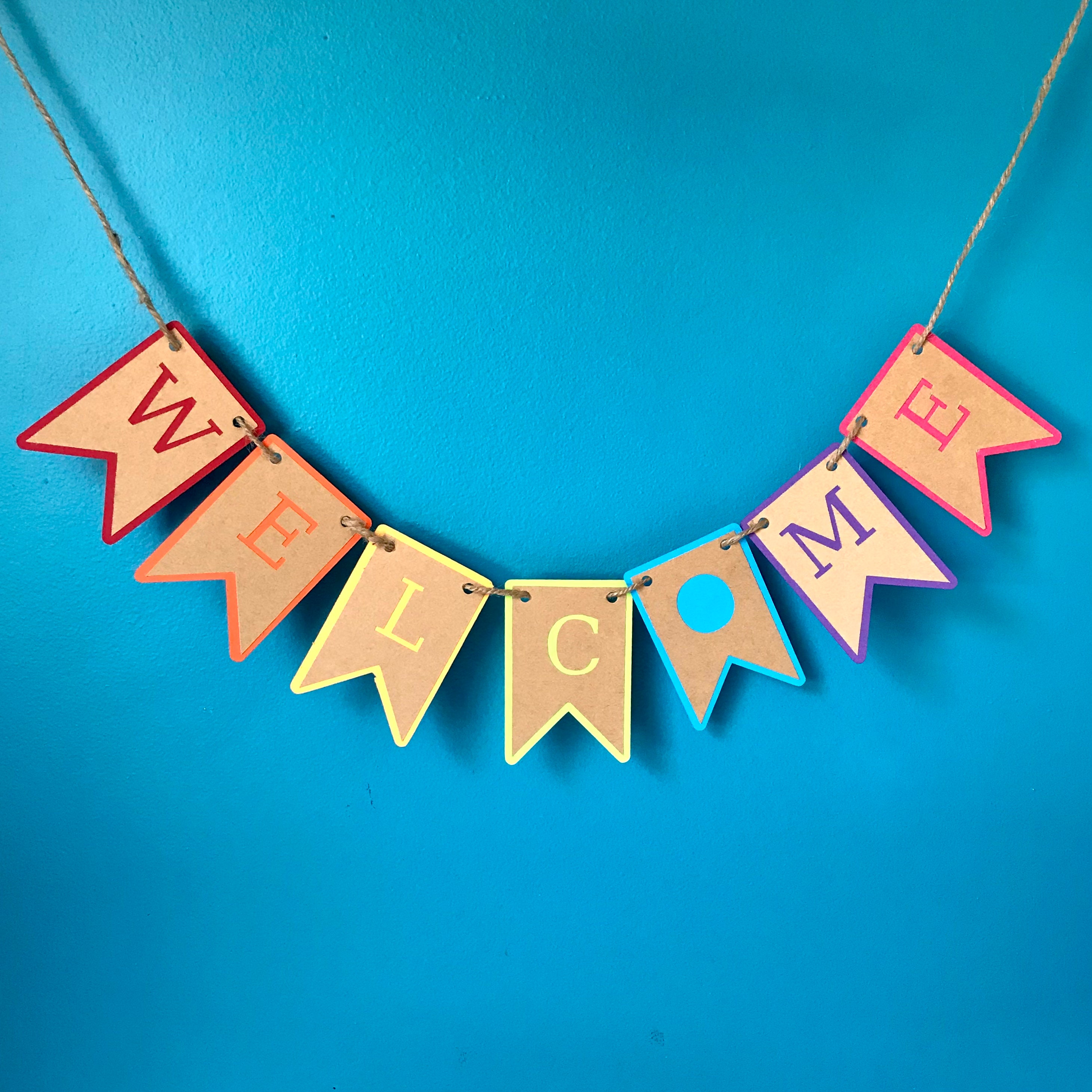 Welcome Paper Banner - Etsy