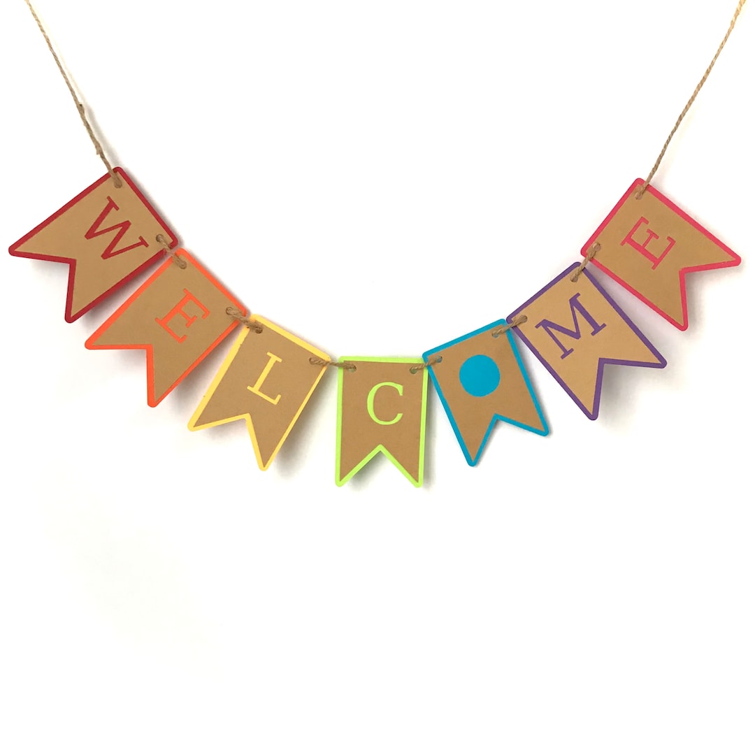 Welcome Paper Banner - Etsy