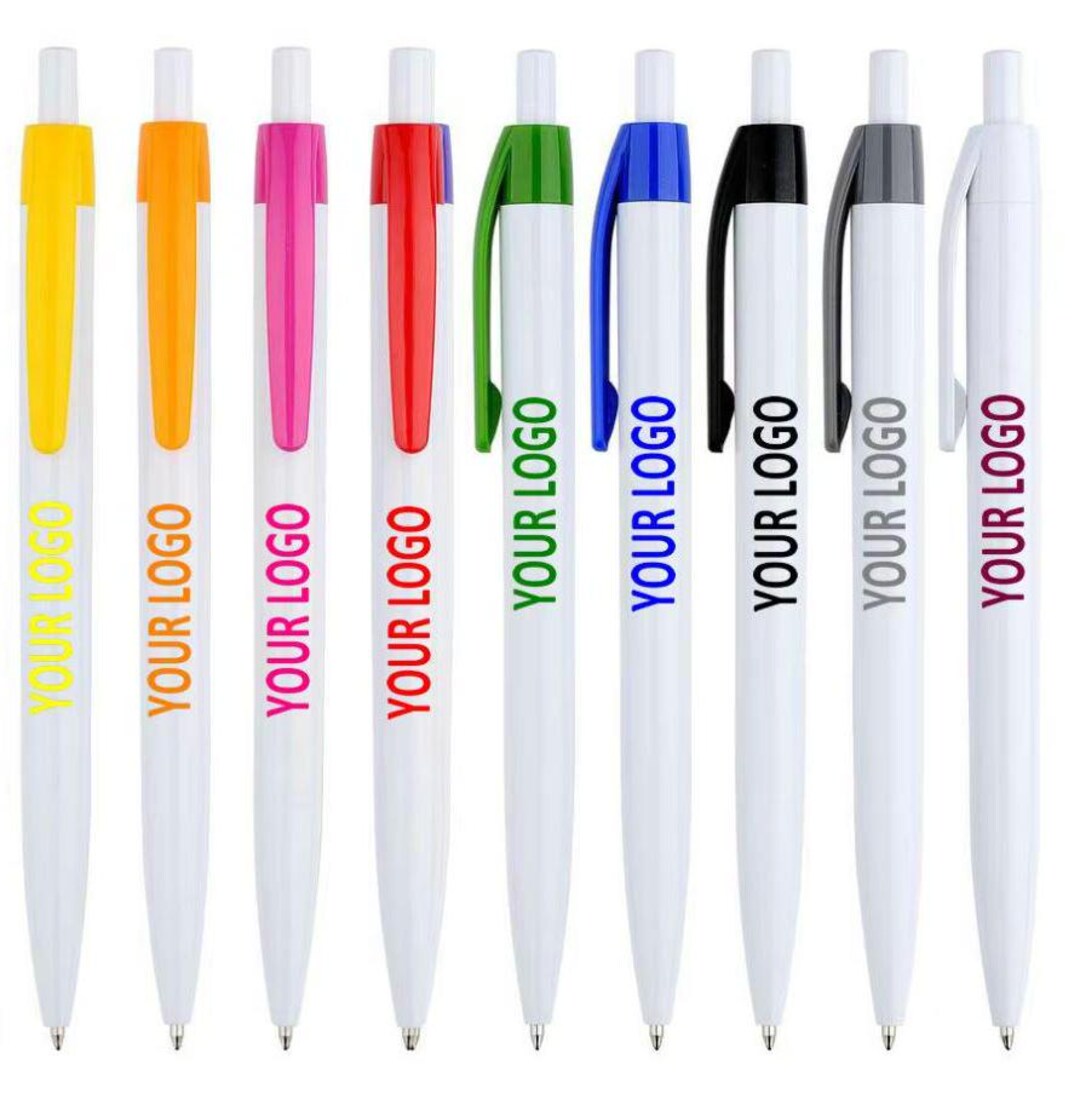 Custom Logo Ballpoint Pens Custom Work/business Black/blue Pens With ...