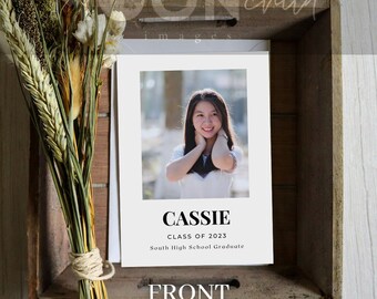 Editable 5x7 Graduation Party Template, Customizable Canva Template - Etsy