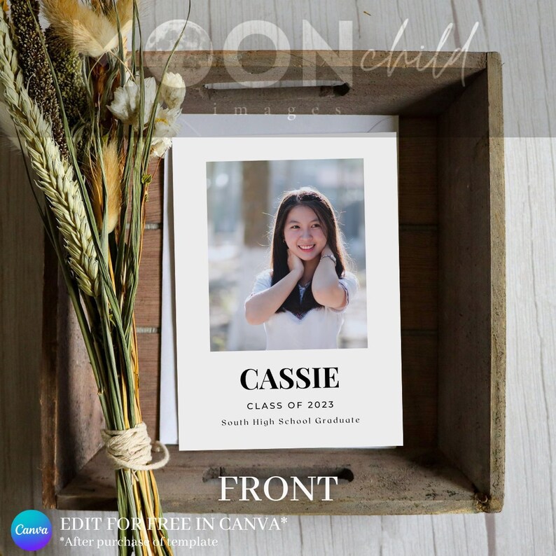 Editable Graduation Party Invitation - Canva Template - Etsy