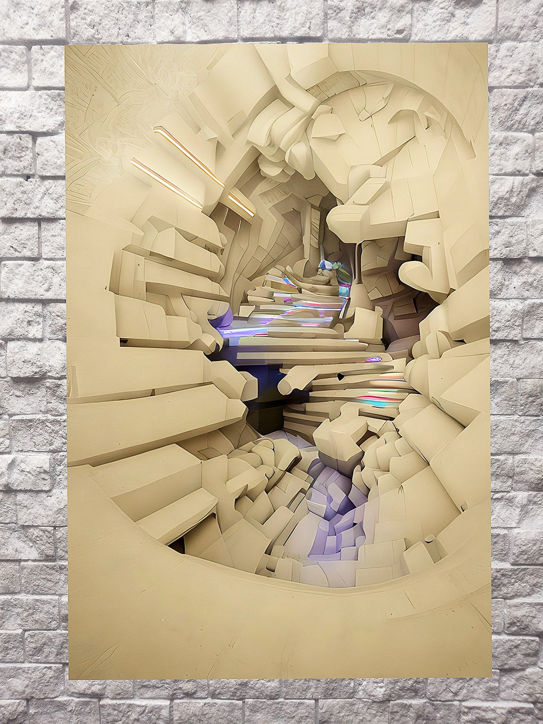 Fractured Pathways - Etsy