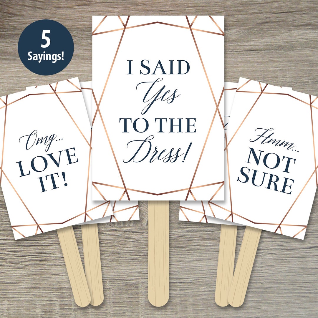 Say Yes to the Dress Sign | Wedding Dress Shopping Signs | I Said Yes ...