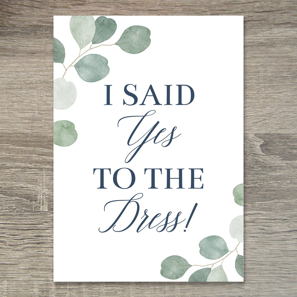 Say Yes to the Dress Sign | Wedding Dress Shopping Signs | I Said Yes ...