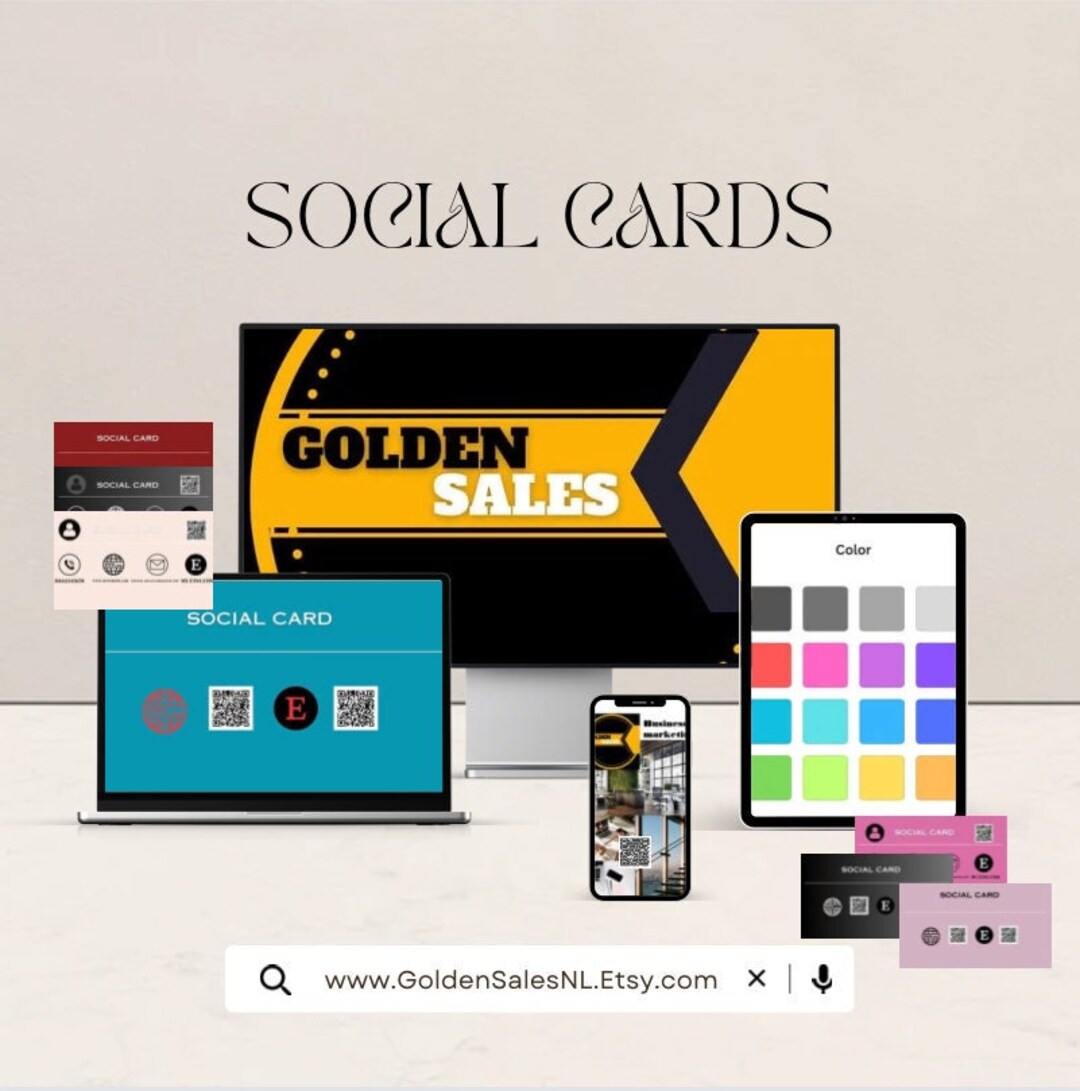 Metallic Social Business Cards Vol. 2 | Entrepreneur | Freelancer |self ...