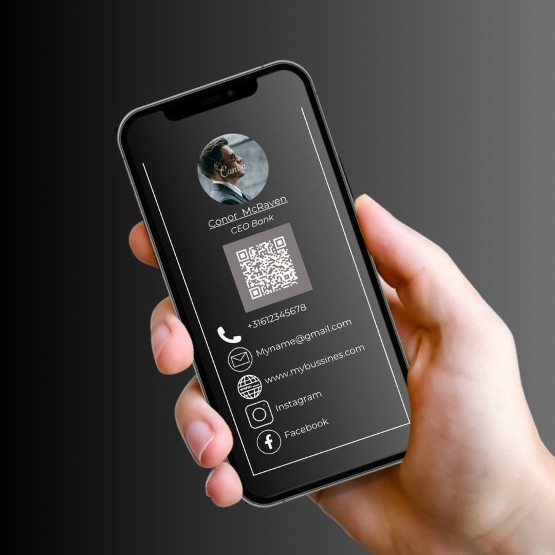 Digital Business Card - Etsy