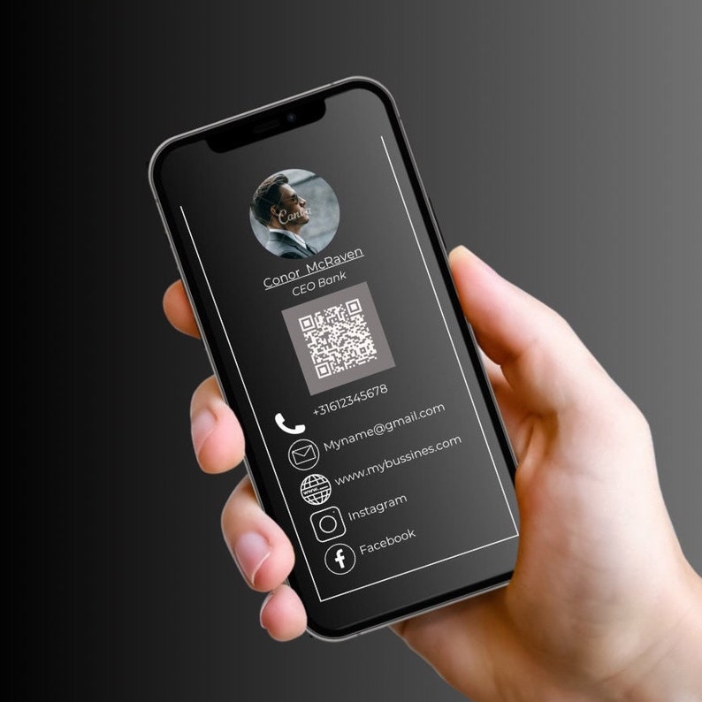 Digital Business Card - Etsy