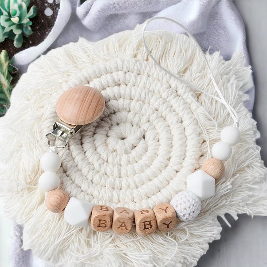 Personalized Pacifier Clip. Custom Name Pacifier Clip Perfect - Etsy