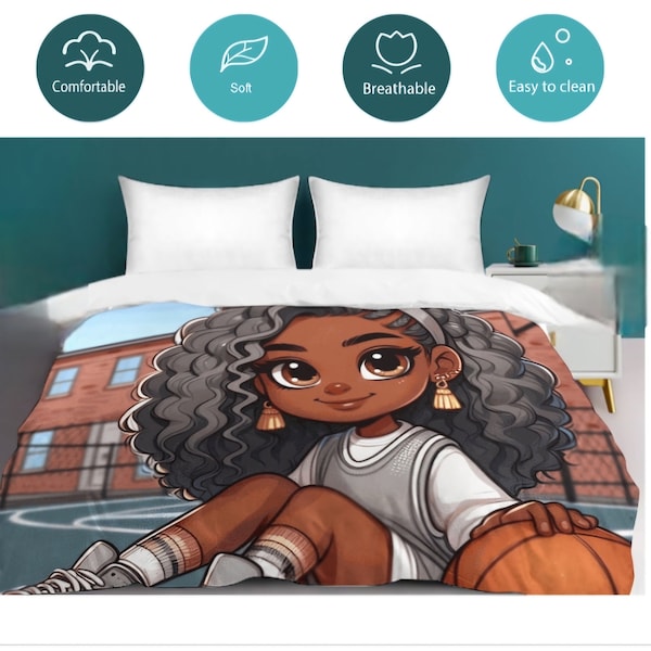 Basketball Bedding for Girls - Etsy