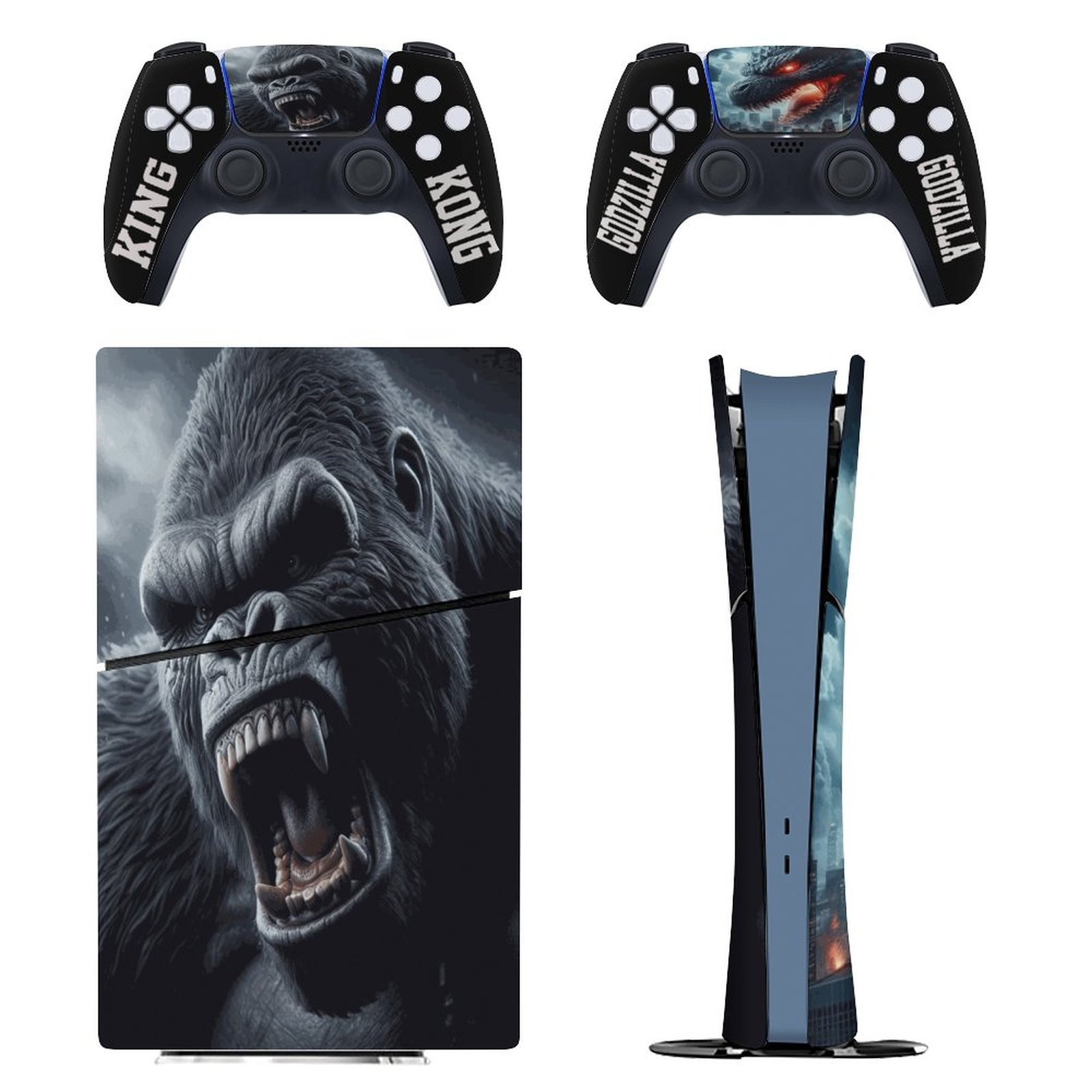 King Kong Vs Godzilla Sticker for PS5 Slim / Controller (digital ...