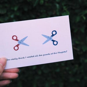Hand Painted Caitlyn and Vi Scissor Print | "you Really Think I Needed ...