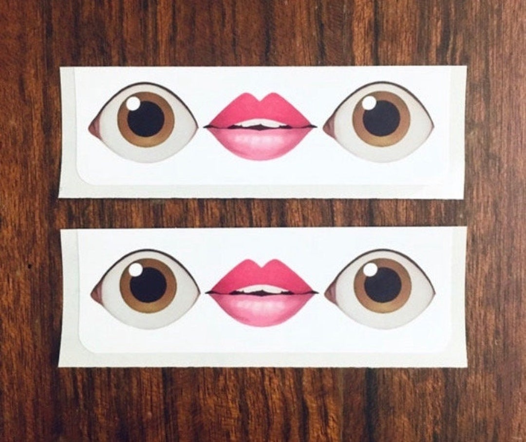 Emoji OMO Face Waterproof Sticker - Etsy