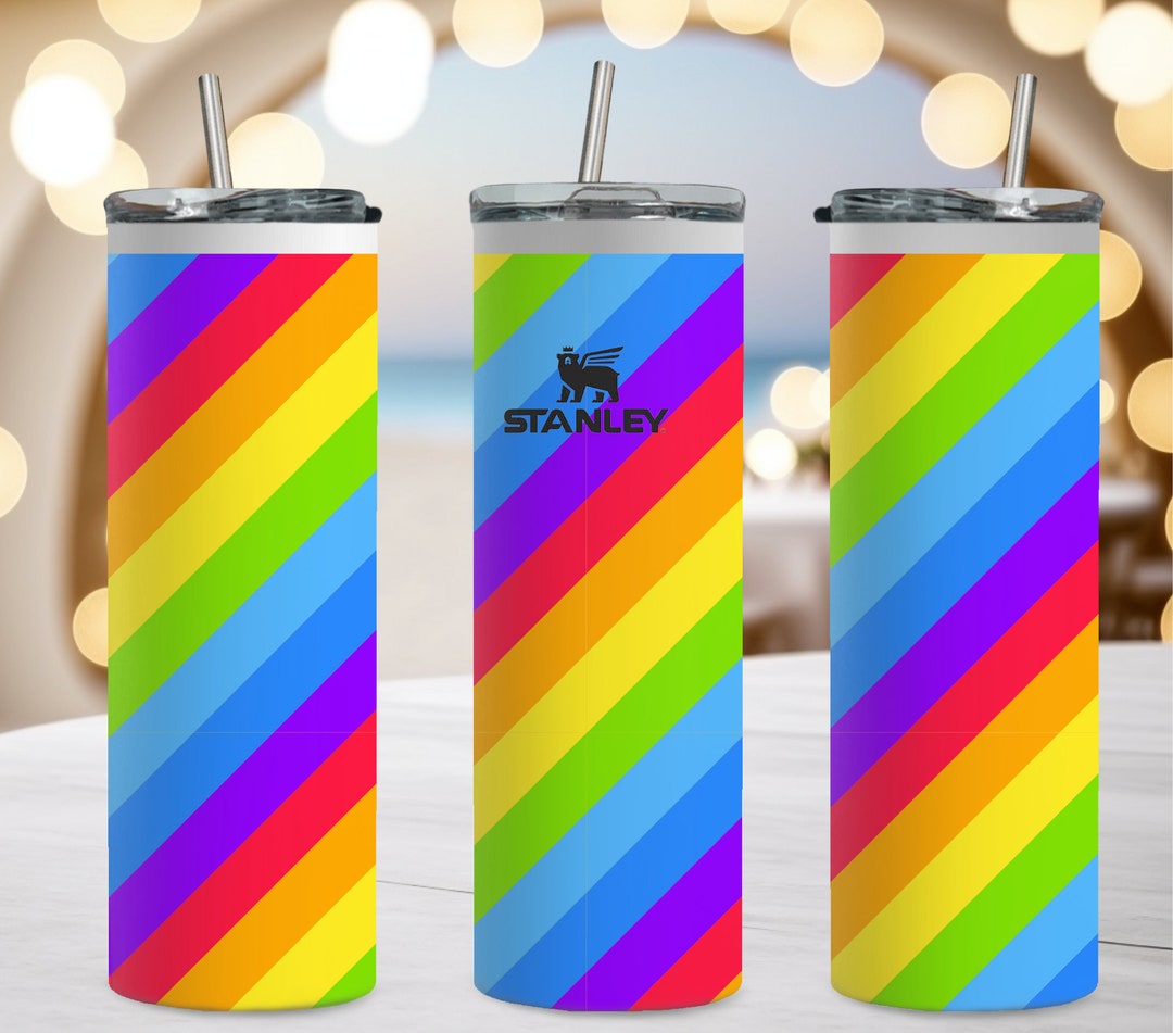 Rainbow Stanley 20 Oz Tumbler Wrap - Etsy UK