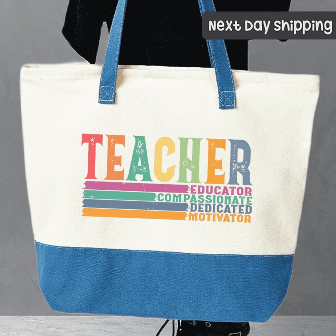 Teacher Thank You Gift, Teacher Appreciation Gift Tote Bag, Educator ...