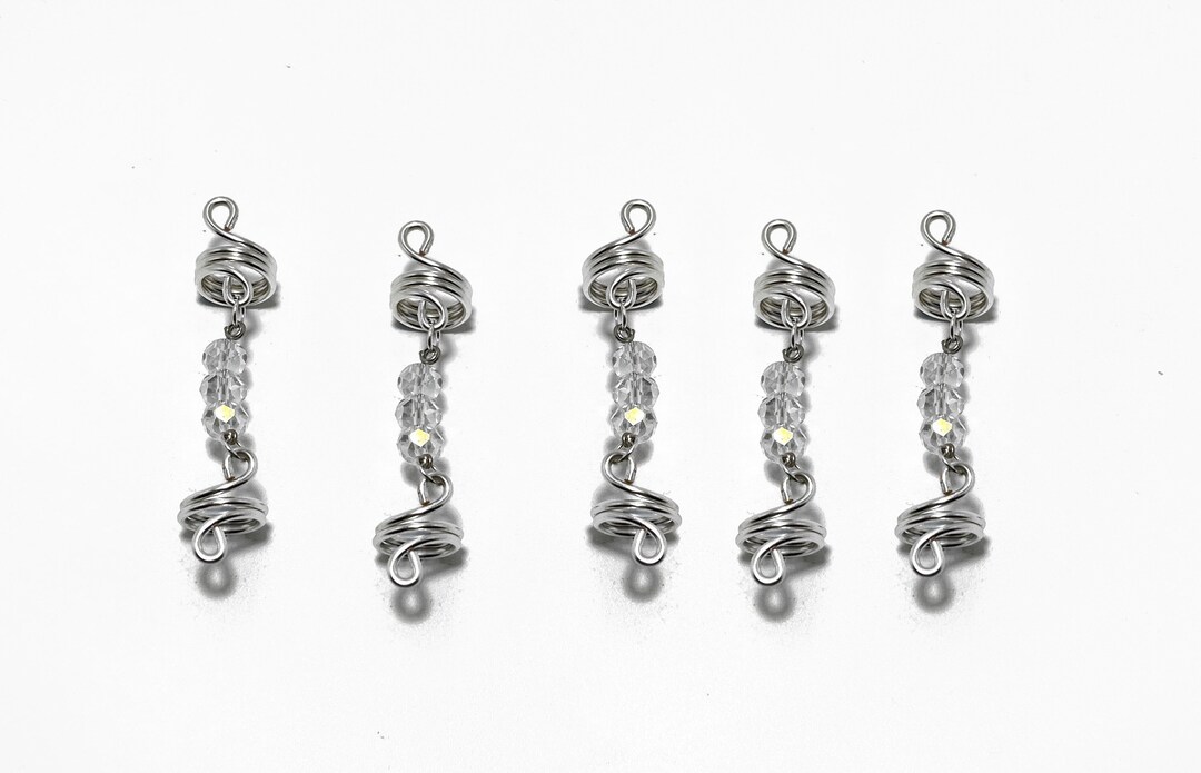 Silver Loc Jewelry Gift Set 5pc Freestyle, (braids Twists)coil Loc ...