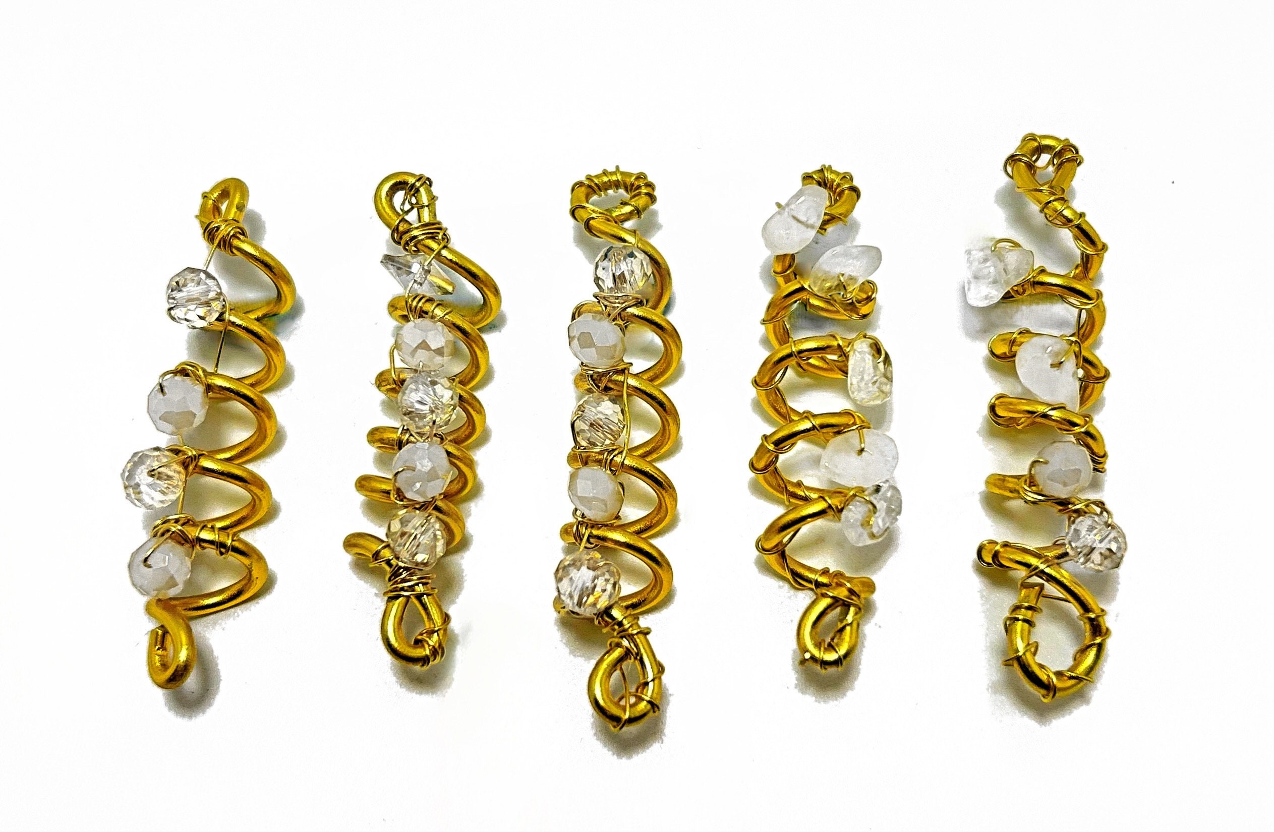 Gold Loc Jewelry Gift Set 5pcs Freestyle, (braids Twists)coil Loc ...