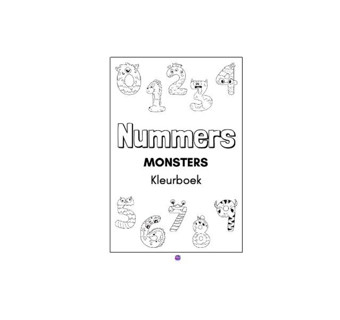 Monster Numbers Coloring Book - Etsy