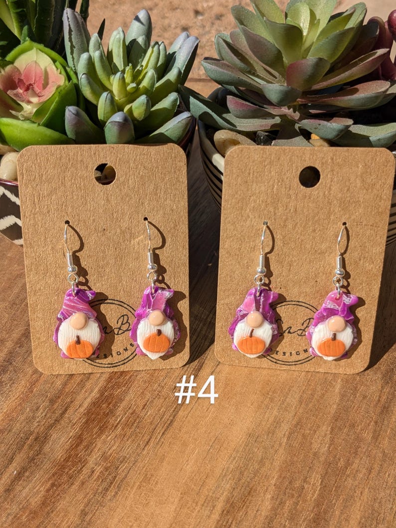 Purple Marble Handmade Polymer Clay Earrings - Etsy