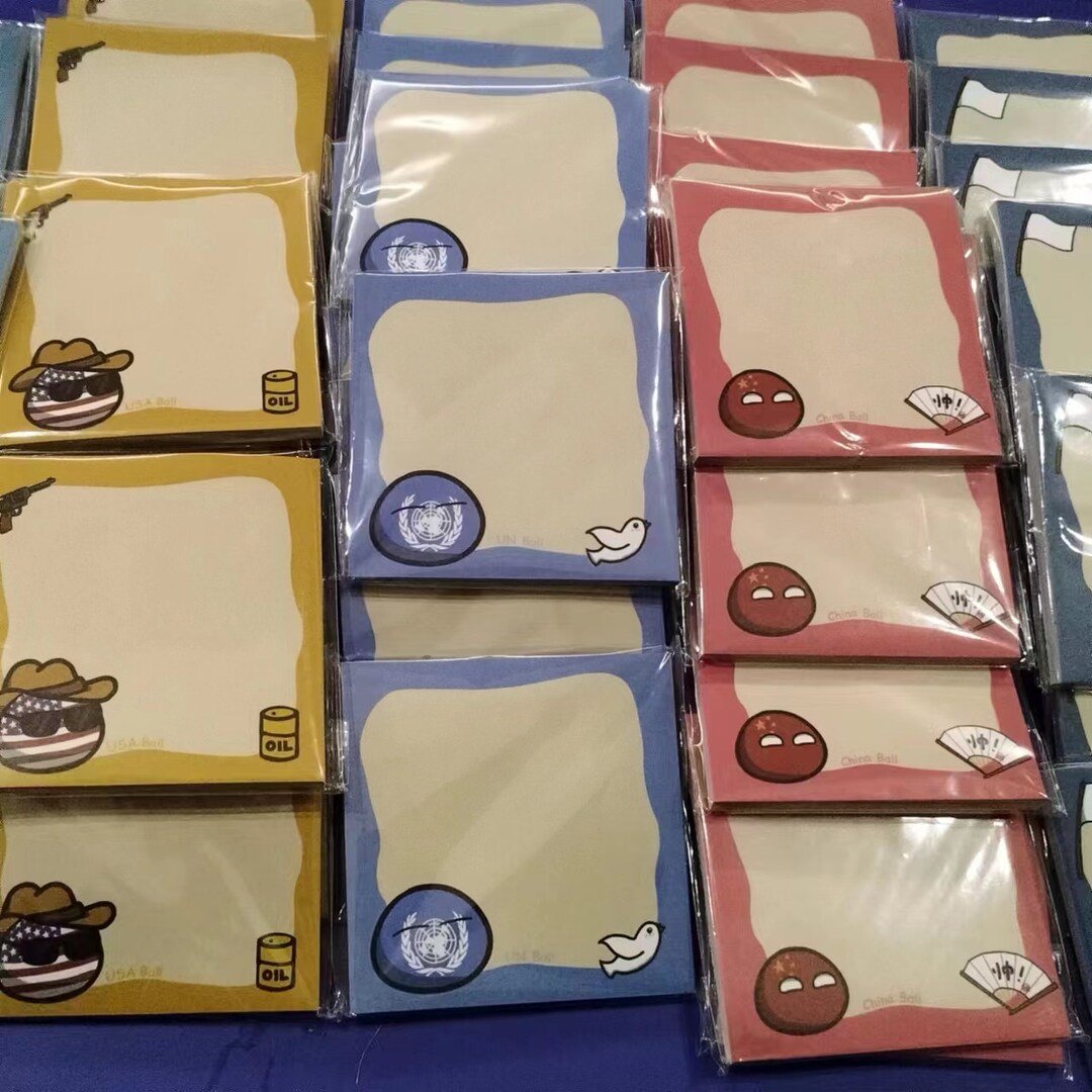 Countryball Sticky Notes - Etsy