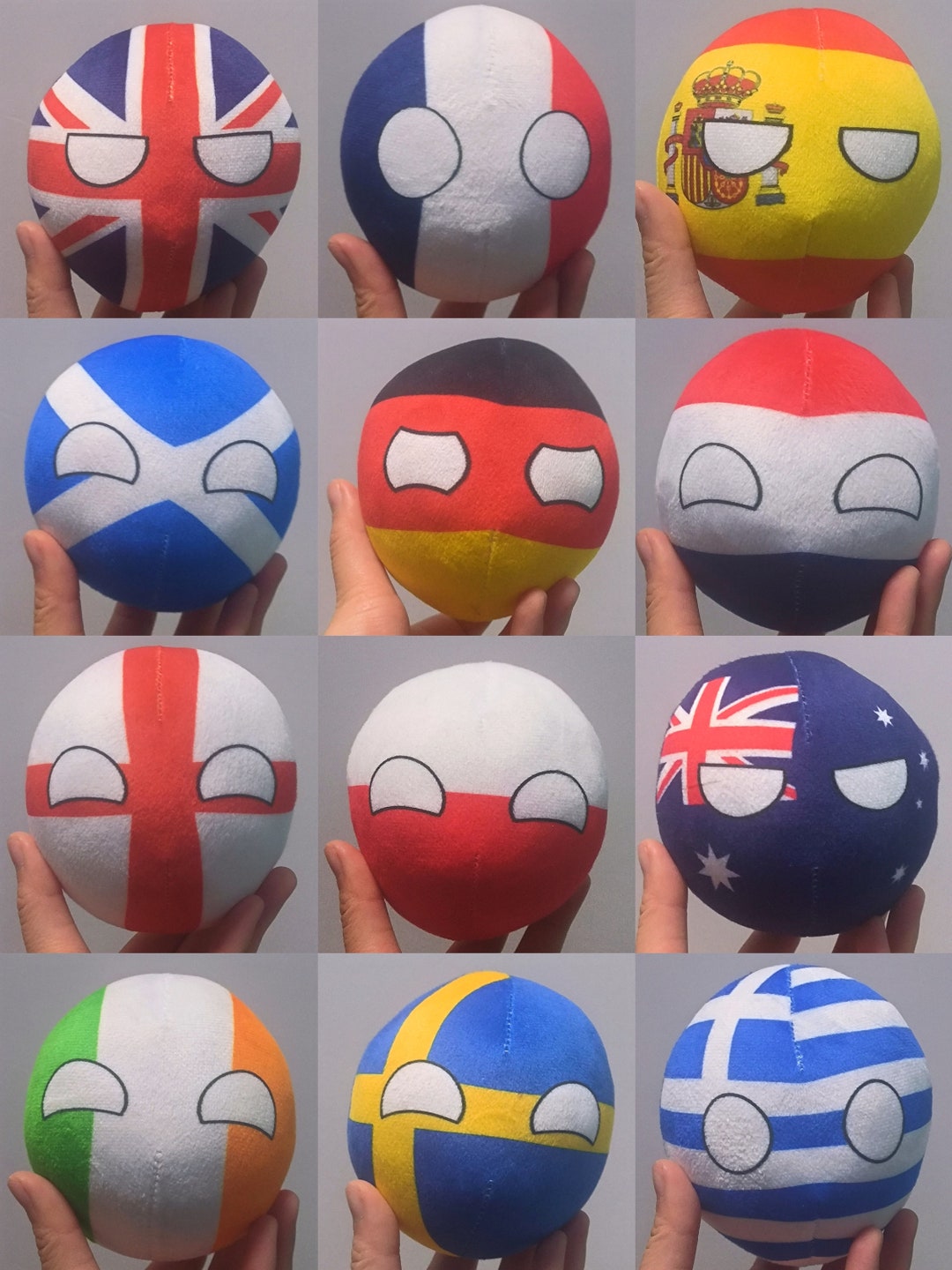 Countryball Plushies buy 2 Get 1 FOR FREE - Etsy UK